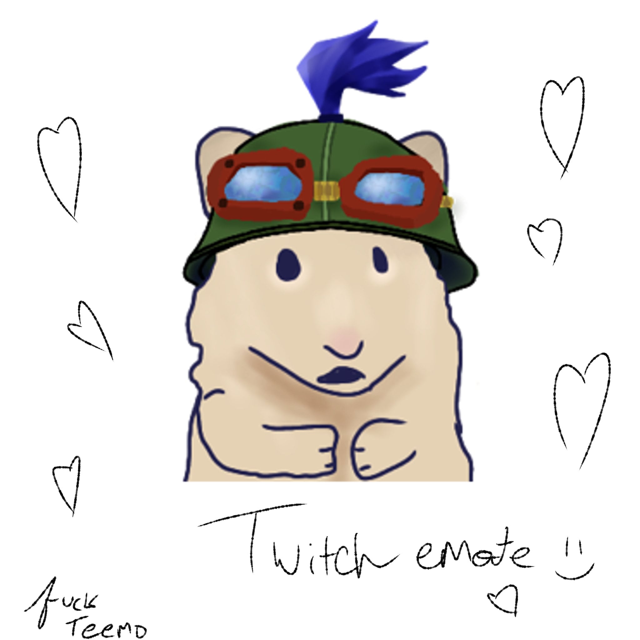 Teemo Hamster Twitch Emote - Etsy