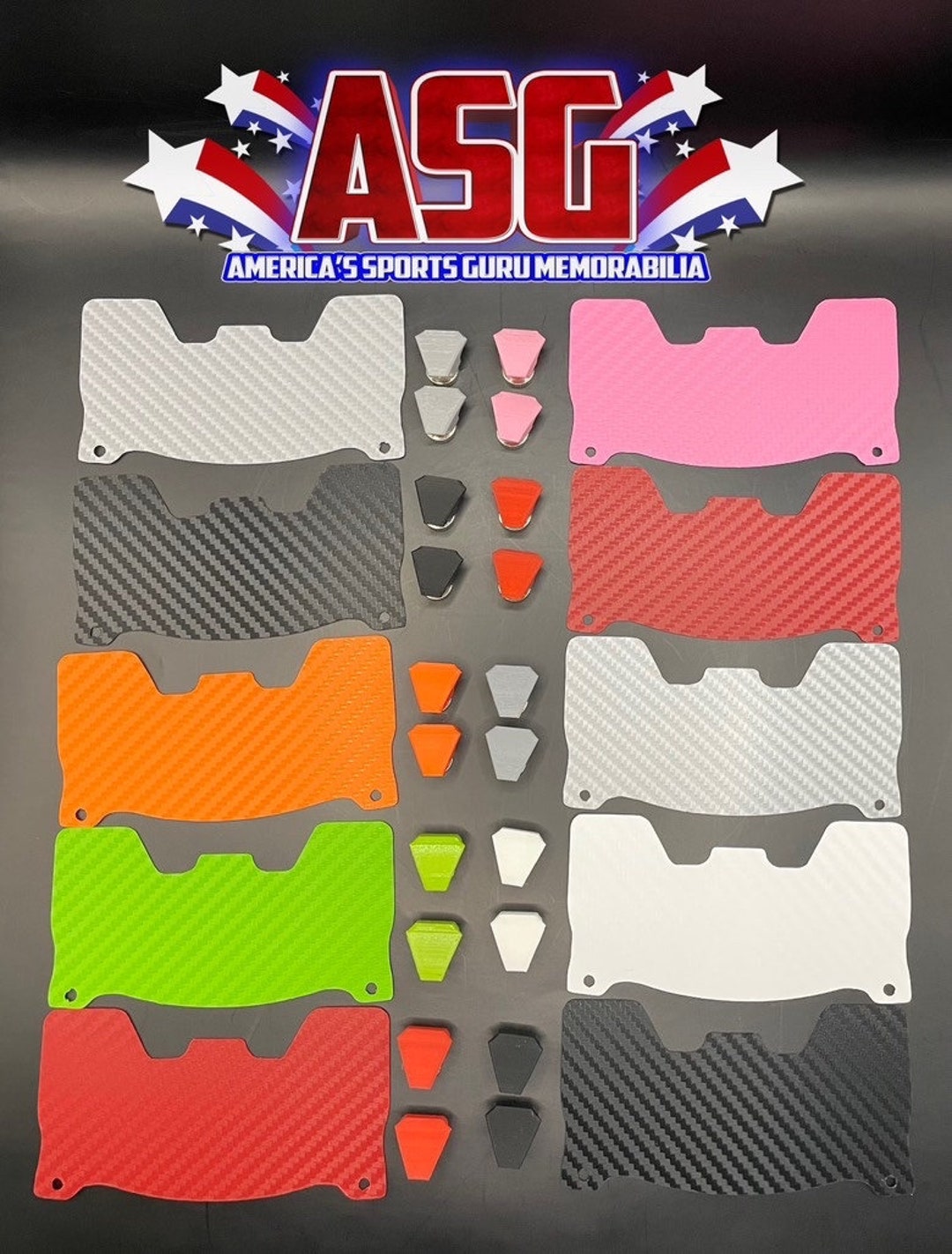 Carbon Fiber Colors Visor Guru Pack! (10x Visors W/ Clips) - Etsy