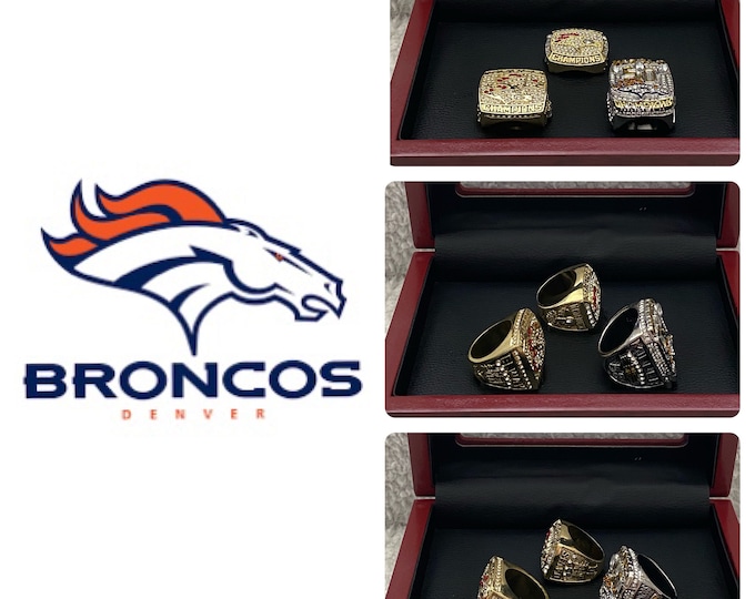 Denver Broncos Replica Super Bowl Ring Box Set - Etsy