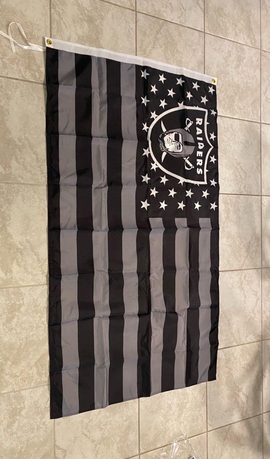 Raiders Black and Grey Stars and Stripes 3x5 Flags - Etsy