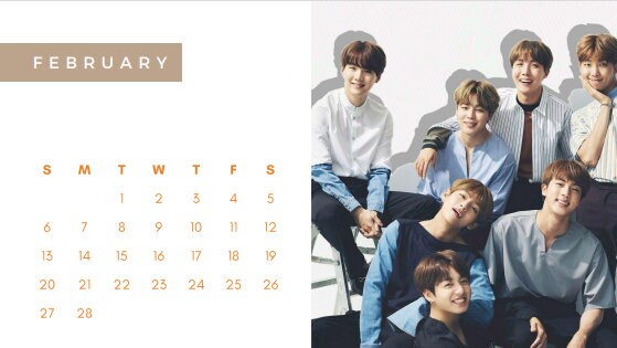BTS 2022 Army Printable Calendar - Etsy