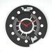 Round Modern Black Wall Clock Industrial Style Gift - Etsy