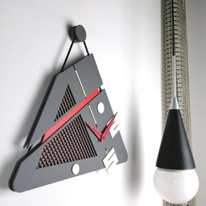 Unique Triangle Wall Clock Handamade - Etsy