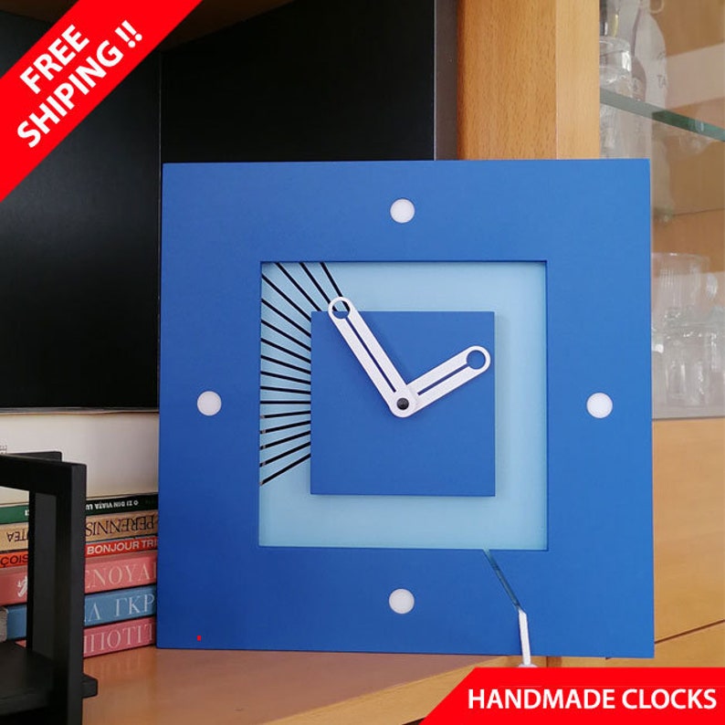 Square Small Wall Clock, Perfect for Gift - Etsy