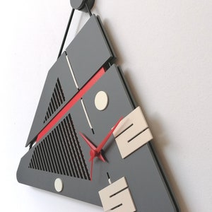 Unique Triangle Wall Clock Handamade - Etsy