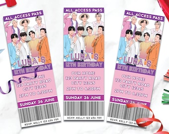 Kpop Invitation - Etsy