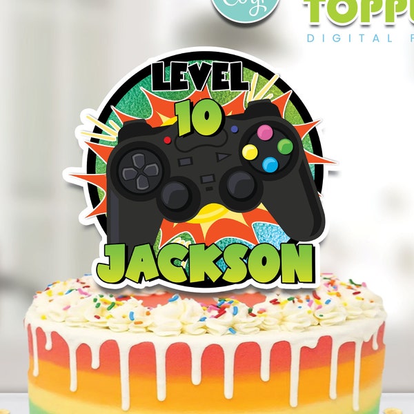 Gaming Cake Topper - Etsy