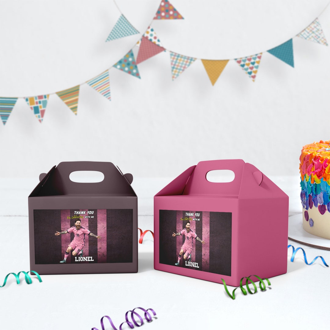 Printable Soccer GOAT Gable Box Label Soccer Star Treat Box Label Party ...