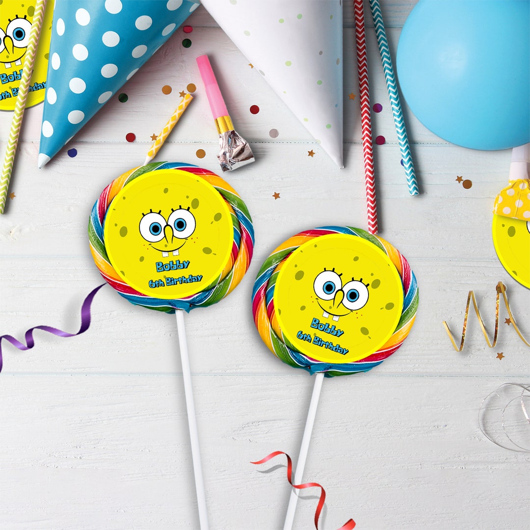 Printable Bob Lollipop Label Under the Sea Party Decorations Kids ...