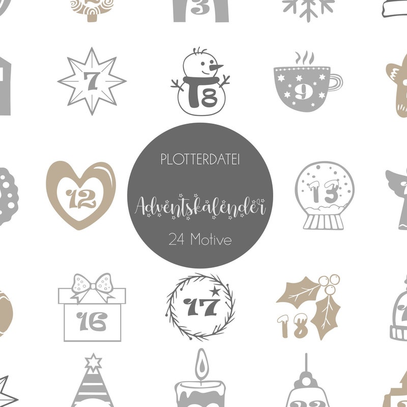 Plotterdatei adventskalender - Etsy.de