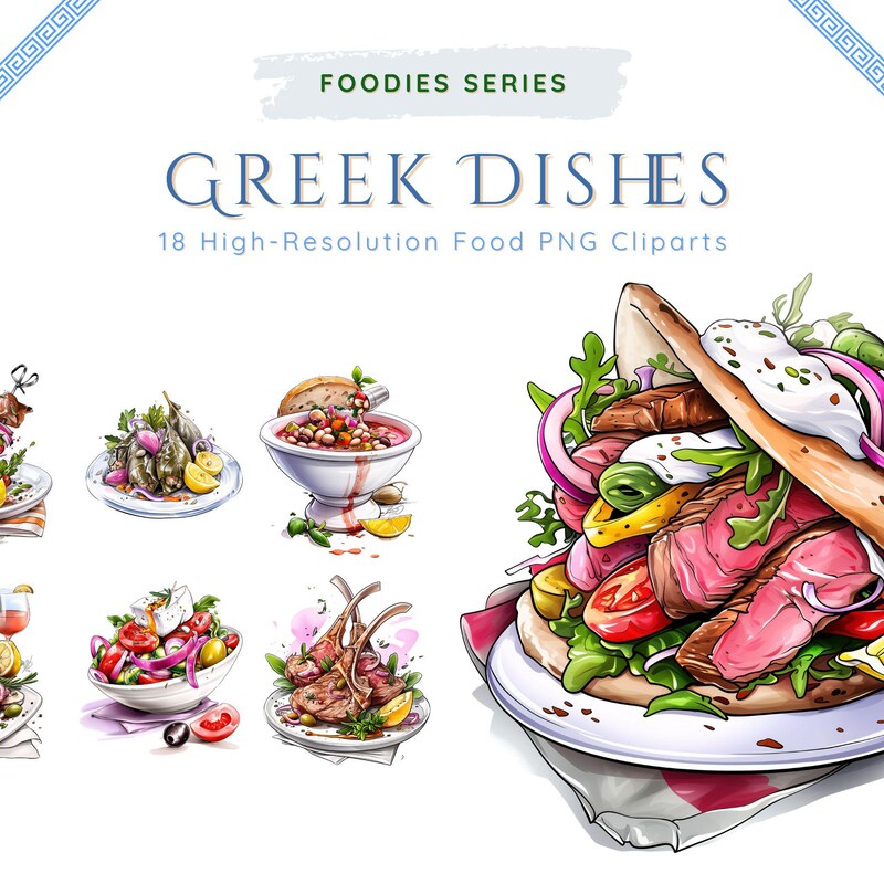 Clipart gyros - Etsy.de