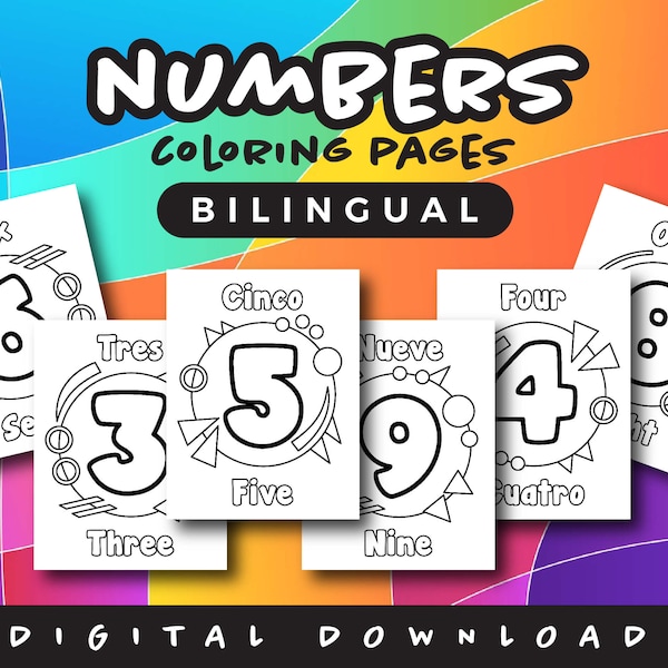 Spanish Numbers - Etsy