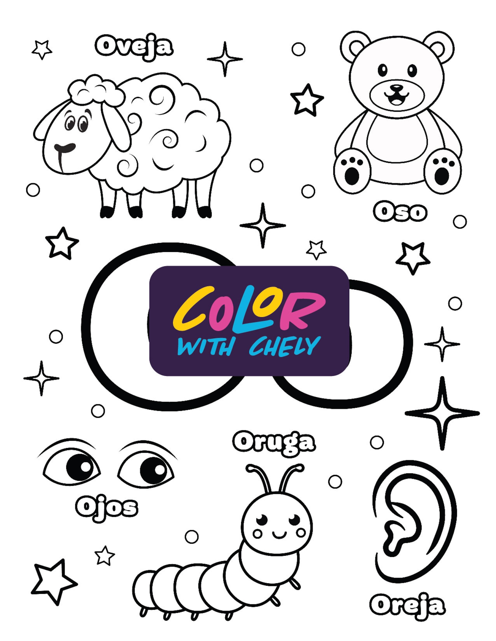 Learn Spanish Vowels Coloring Pages (instant Download) | Aprende Las ...