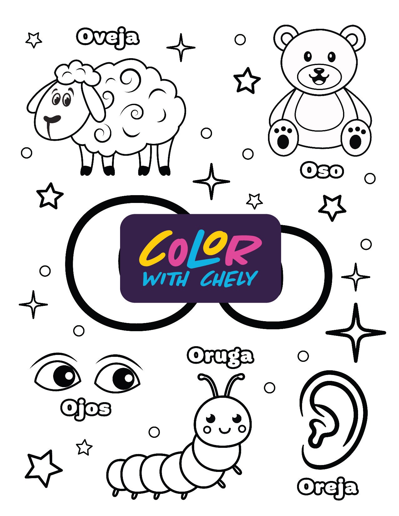 Learn Spanish Vowels Coloring Pages (instant Download) | Aprende Las ...