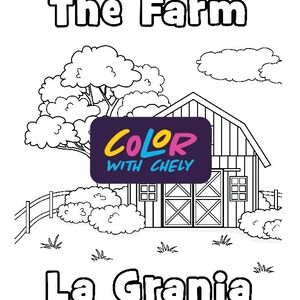 Learn Spanish With Farm Animal Coloring Pages (instant Download ...