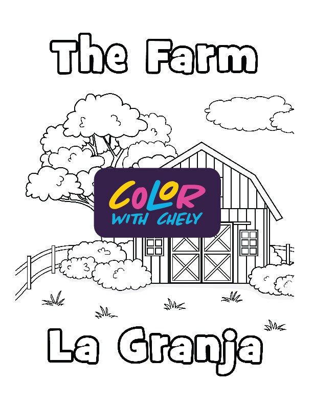Learn Spanish With Farm Animal Coloring Pages (instant Download ...