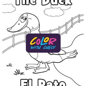 Learn Spanish With Farm Animal Coloring Pages (instant Download ...