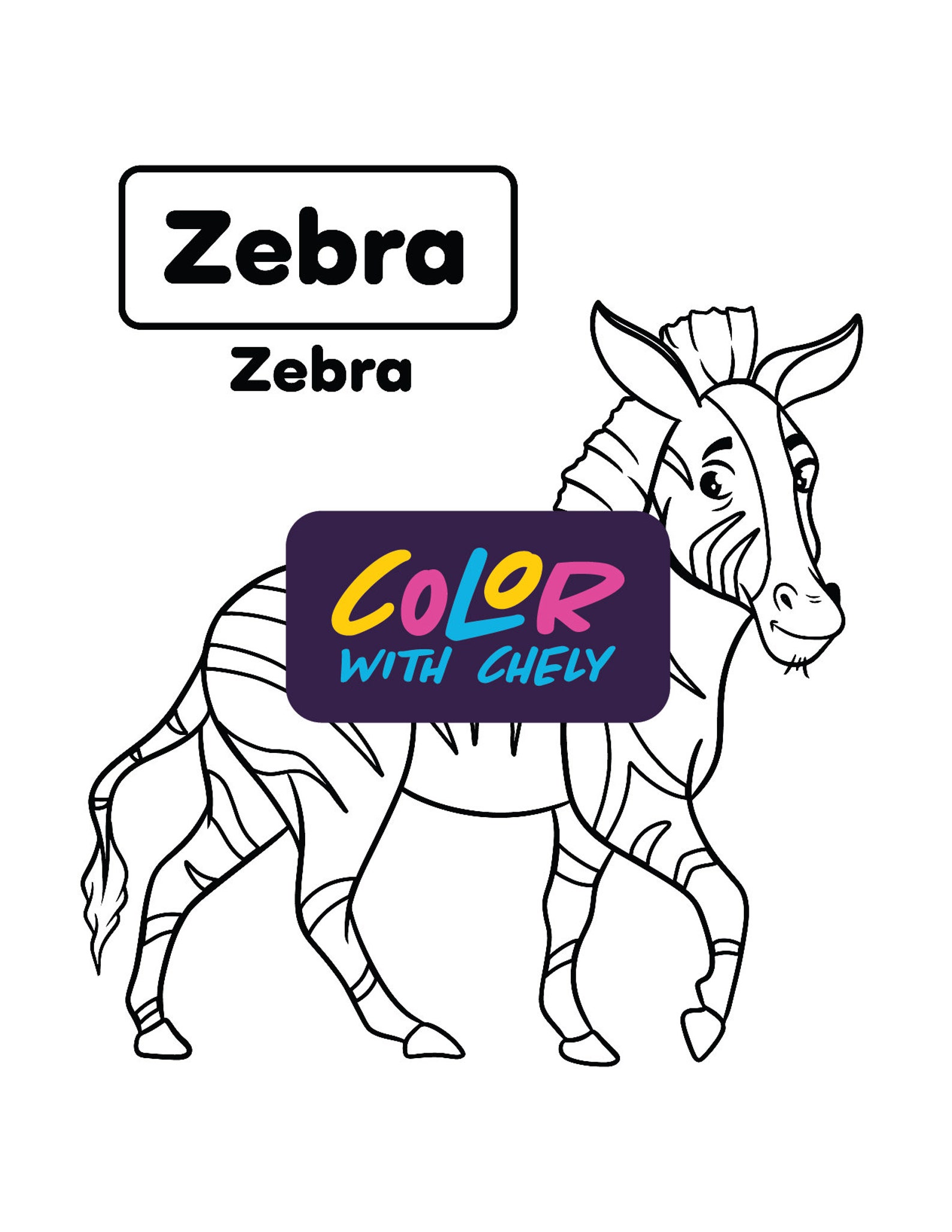Learn Spanish With Safari Animal Coloring Pages | Aprende Español Con ...