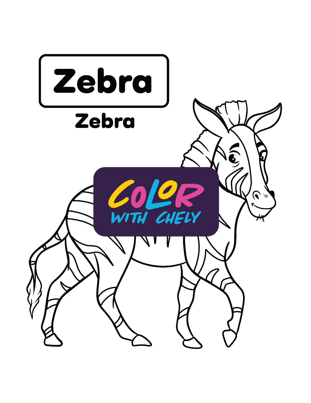 Learn Spanish With Safari Animal Coloring Pages | Aprende Español Con ...