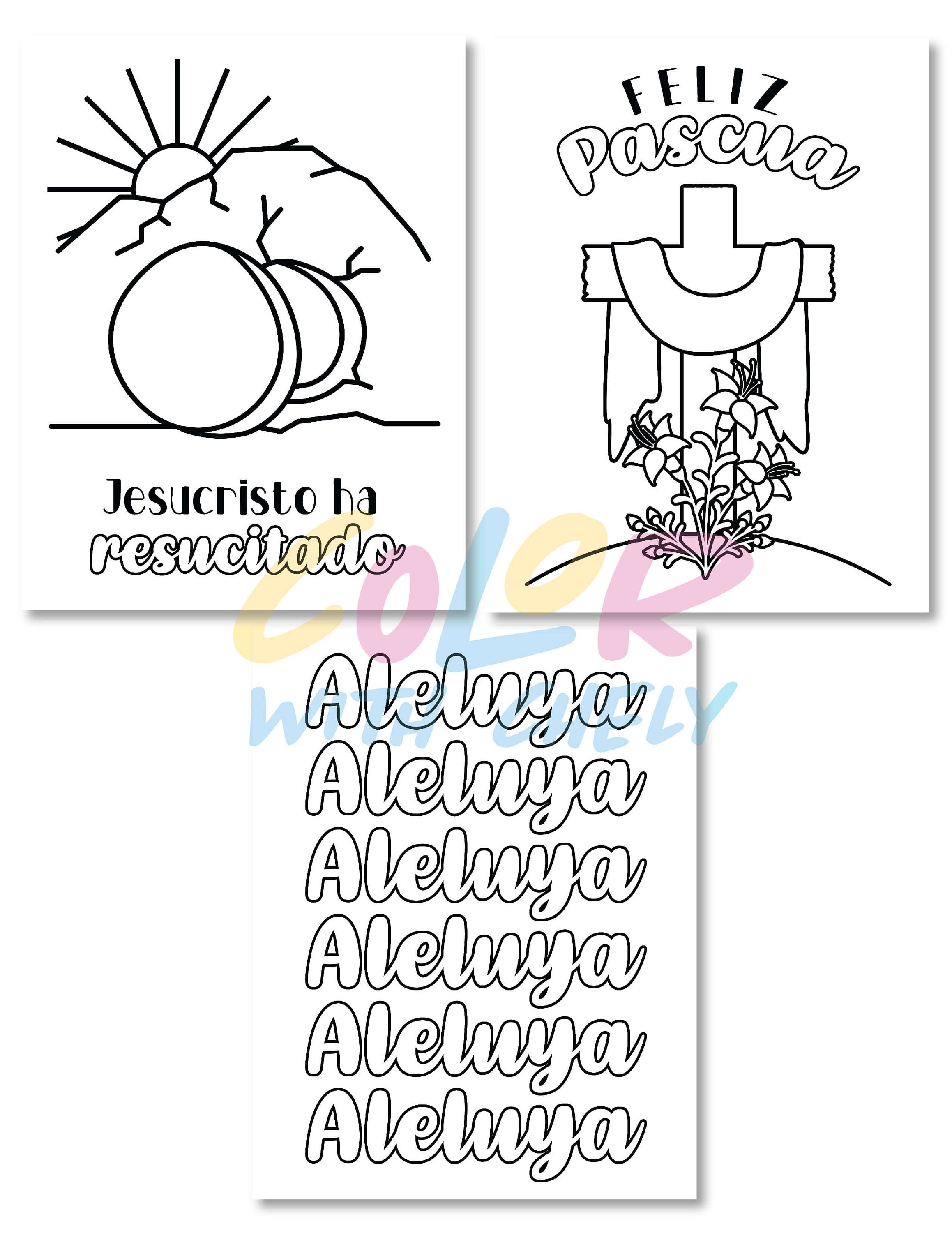 Holy Week 2026 Coloring Pages (in Spanish) | Paginas Para Colorear En ...