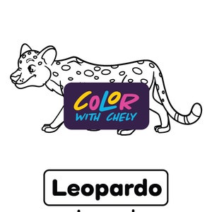 Learn Spanish With Safari Animal Coloring Pages | Aprende Español Con ...