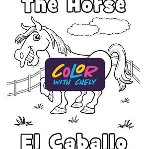 Learn Spanish With Farm Animal Coloring Pages (instant Download ...
