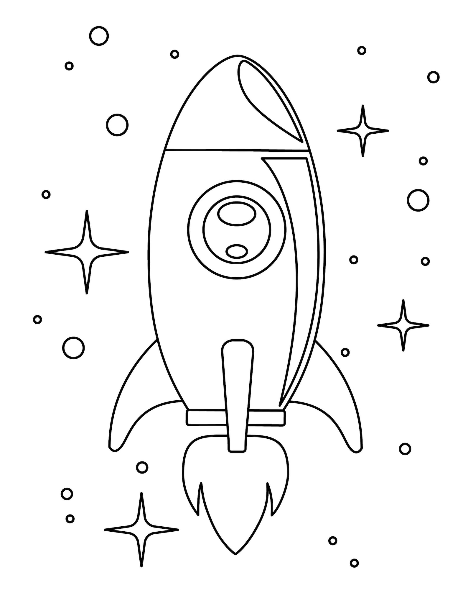 Outer Space Coloring Pages for Children | Solar System With Astronaut ...