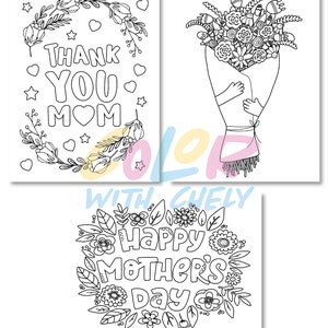 Printable Coloring Pages for Mother's Day | Creative DIY Gift for Moms ...