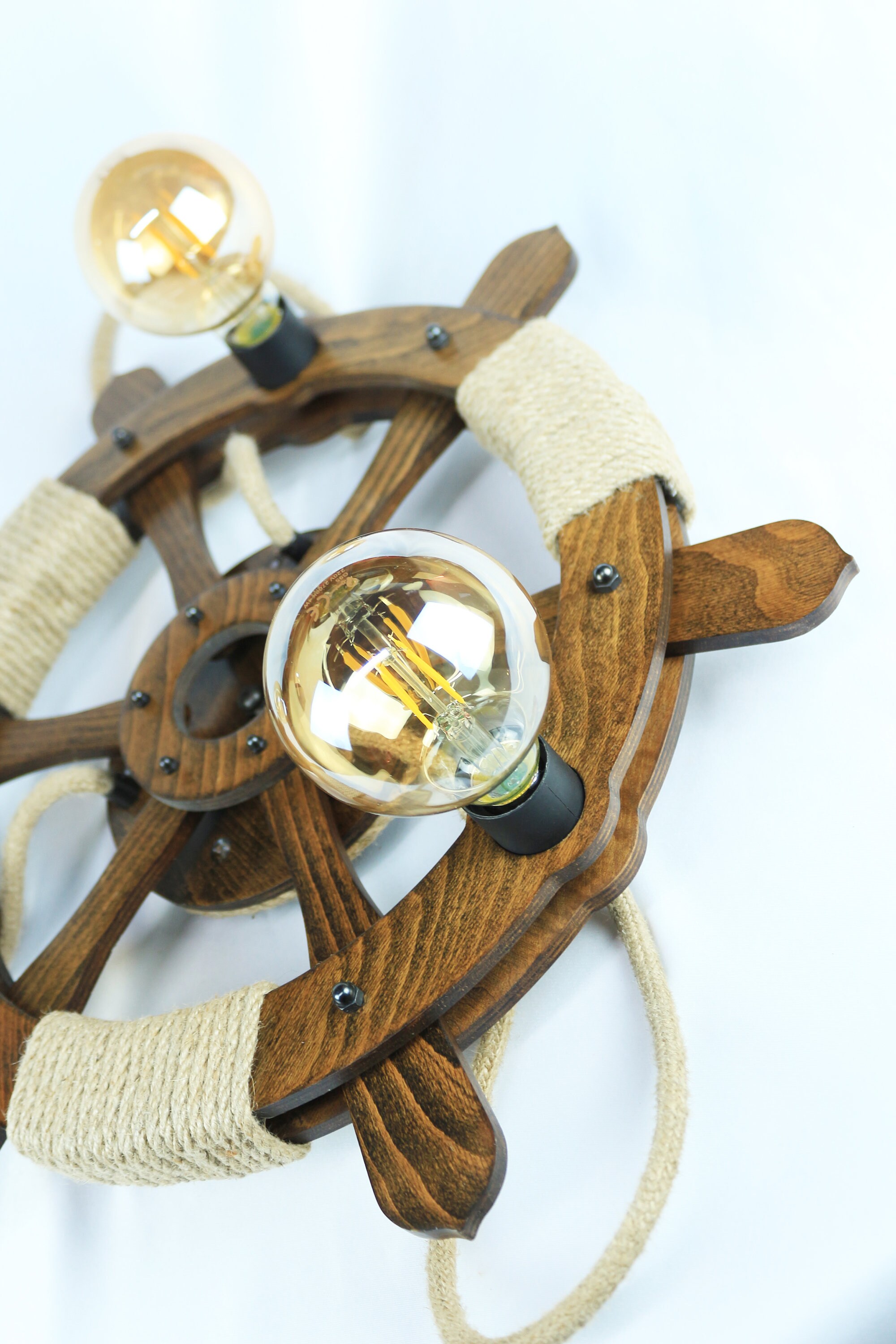 Sailor Ship Steering Wheel Pendant Light Beach Chandelier - Etsy