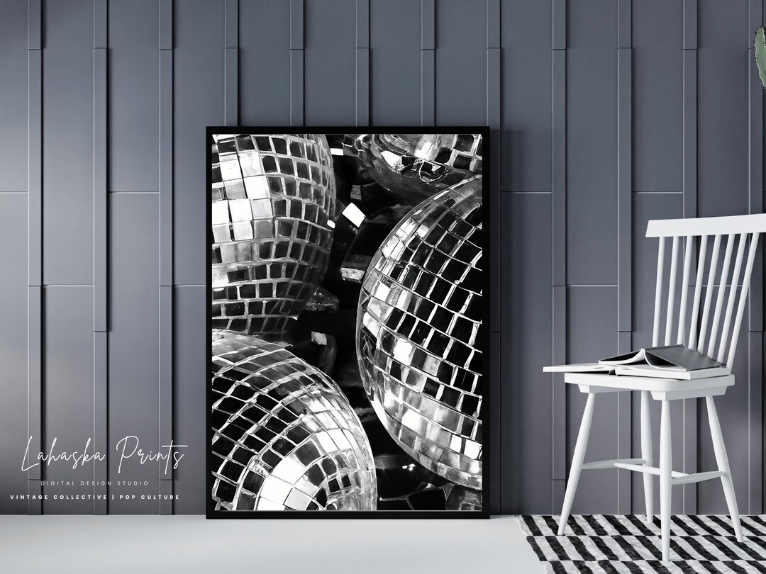 PRINTABLE Retro Vintage Disco Art Print | Vintage 70s Inspired Disco ...
