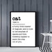 Funny Cat Definition Pet Prints Cat Wall Art Cat Lovers Gift DIGITAL ...