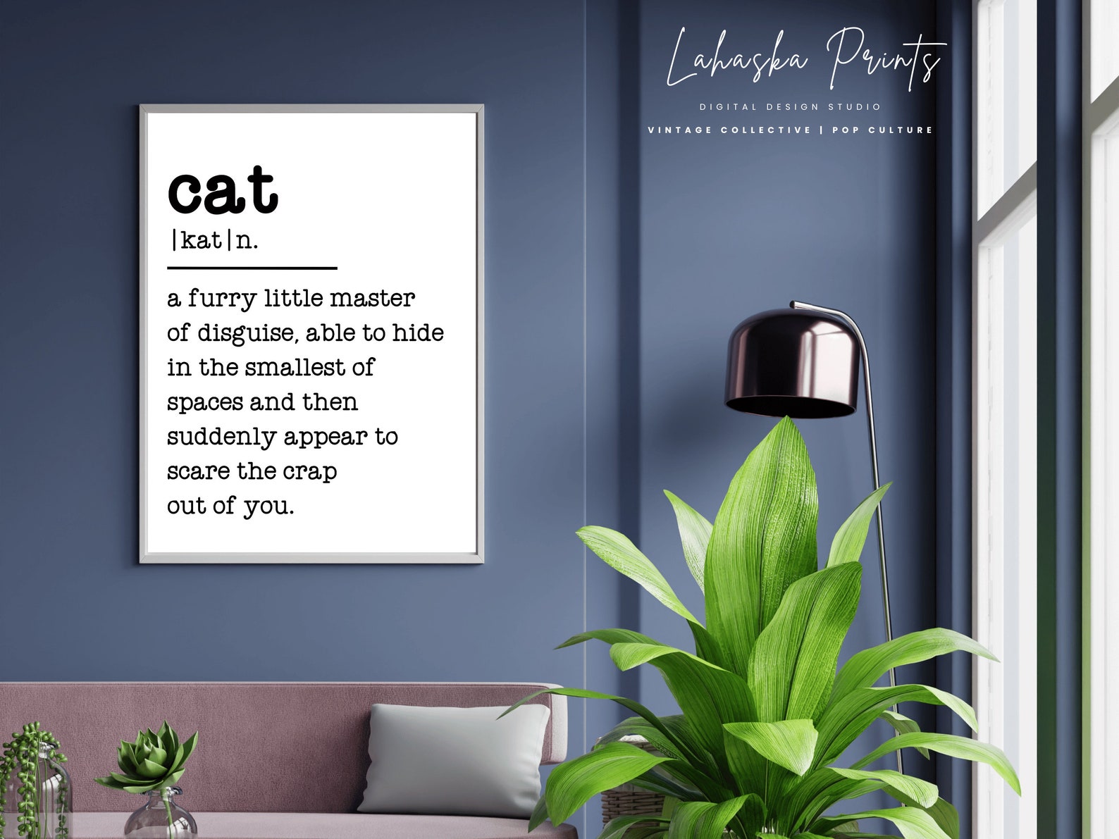 Funny Cat Definition Pet Prints Cat Wall Art Cat Lovers Gift DIGITAL ...
