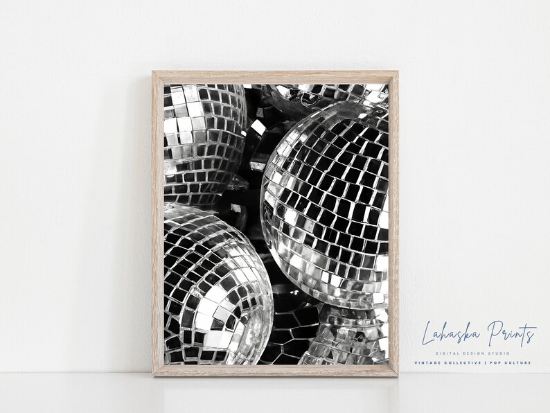 PRINTABLE Retro Vintage Disco Art Print | Vintage 70s Inspired Disco ...