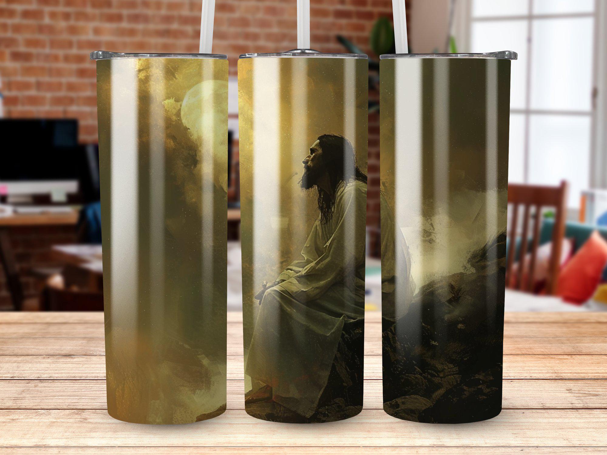 Christian 20 Oz Skinny Tumbler Sublimation Design, Straight & Tapered ...