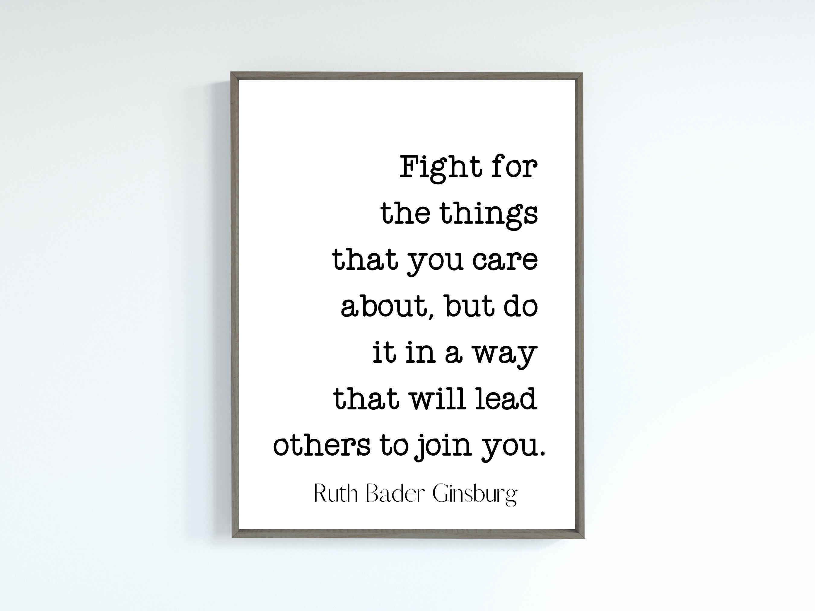 Printable Feminist Quotes Ruth Bader Ginsburg, Set of Three RGB Quotes ...