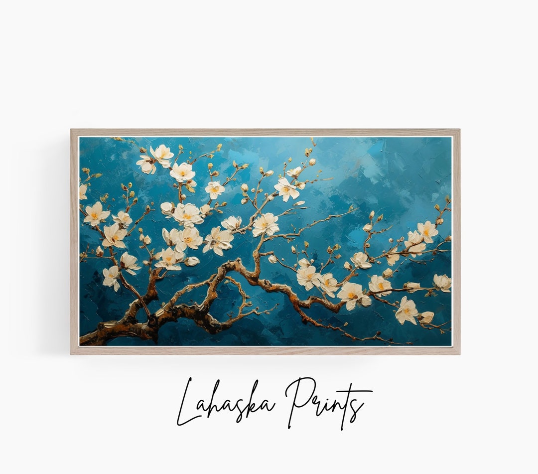 Frame TV Art | Almond Tree Painting| Almond Tree Painting for Frame TV ...