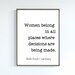 Printable Feminist Quotes Ruth Bader Ginsburg, Set of Three RGB Quotes ...
