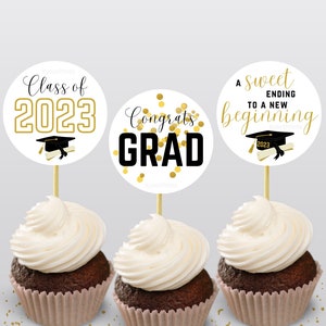 Graduation Cupcake Toppers Graduation 2023 Graduation - Etsy