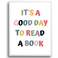 Read Books Printable, Kids Playroom Decor, Classroom Poster, Reading ...