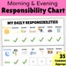 Daily Responsibility Chart for Kids Daily Responsibility Chore Chart ...