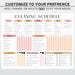 EDITABLE Cleaning Schedule PRINTABLE Cleaning List Household Chore ...