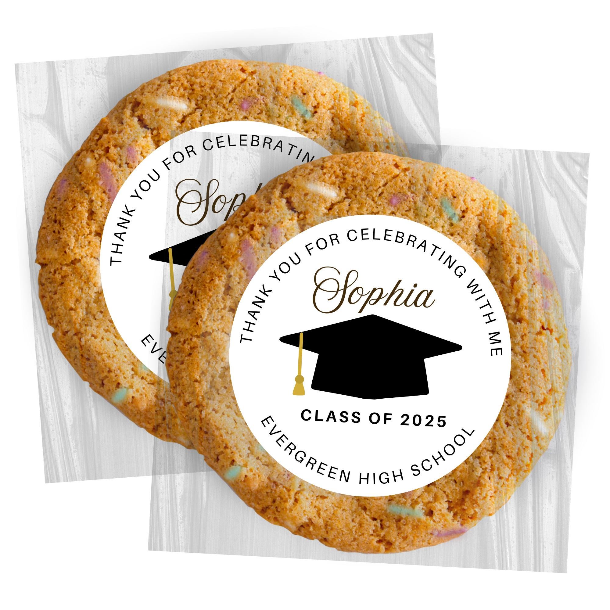 Personalized Graduation Stickers Graduation Party Favor Graduation Tag ...