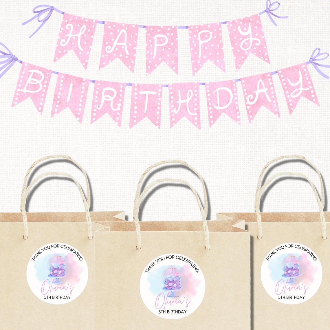 Editable Mermaid Favor Tags Mermaid Birthday Party Thank You Tags Under ...