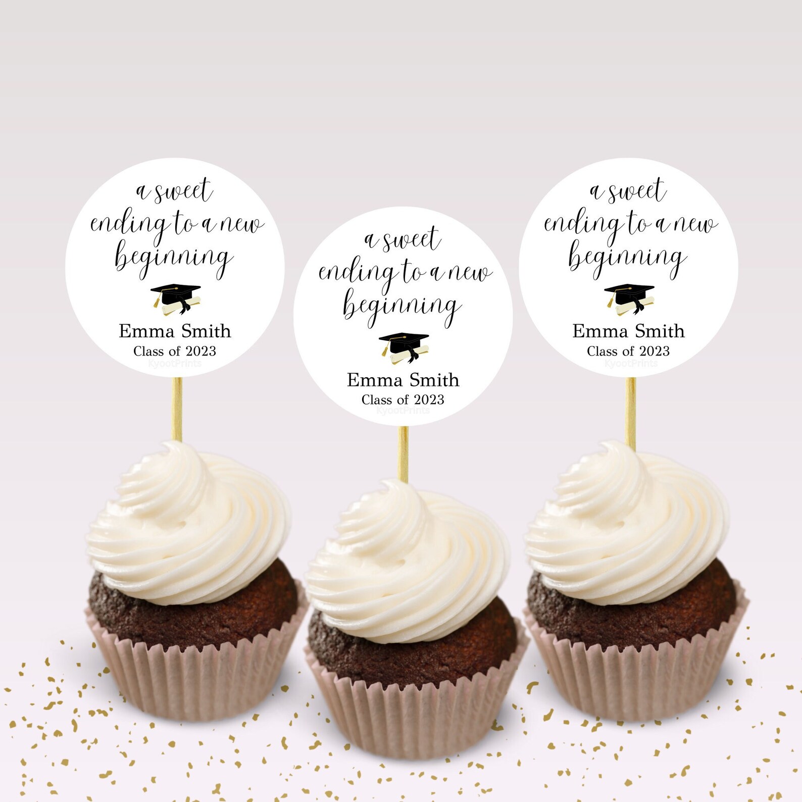 Graduation Cupcake Topper Graduation 2024 Graduation Decor for ...