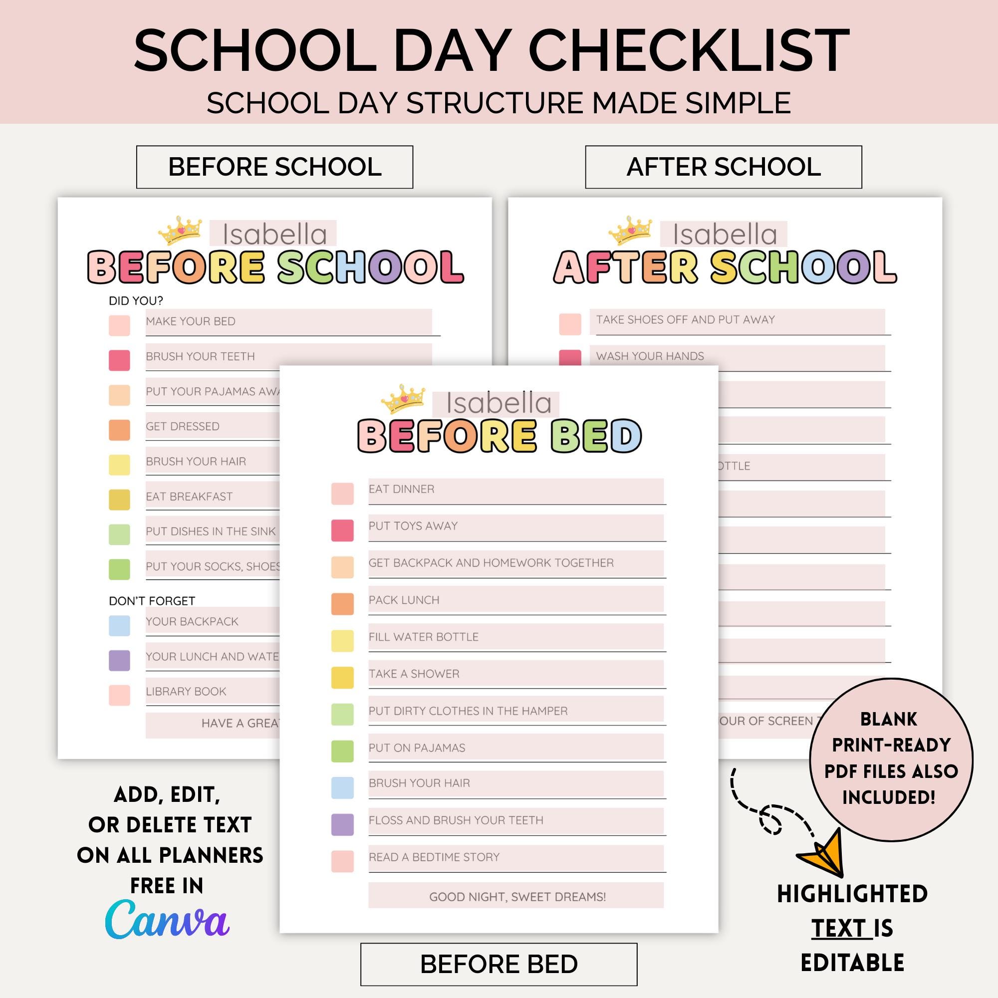 All-in-one Kids Chart Bundle – Responsibility, Routine, Chores ...