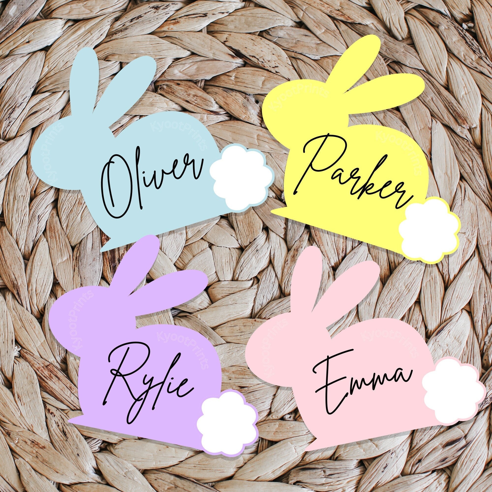 Easter Basket Tag for Kids Easter Basket Name Tag Custom Easter Tag ...