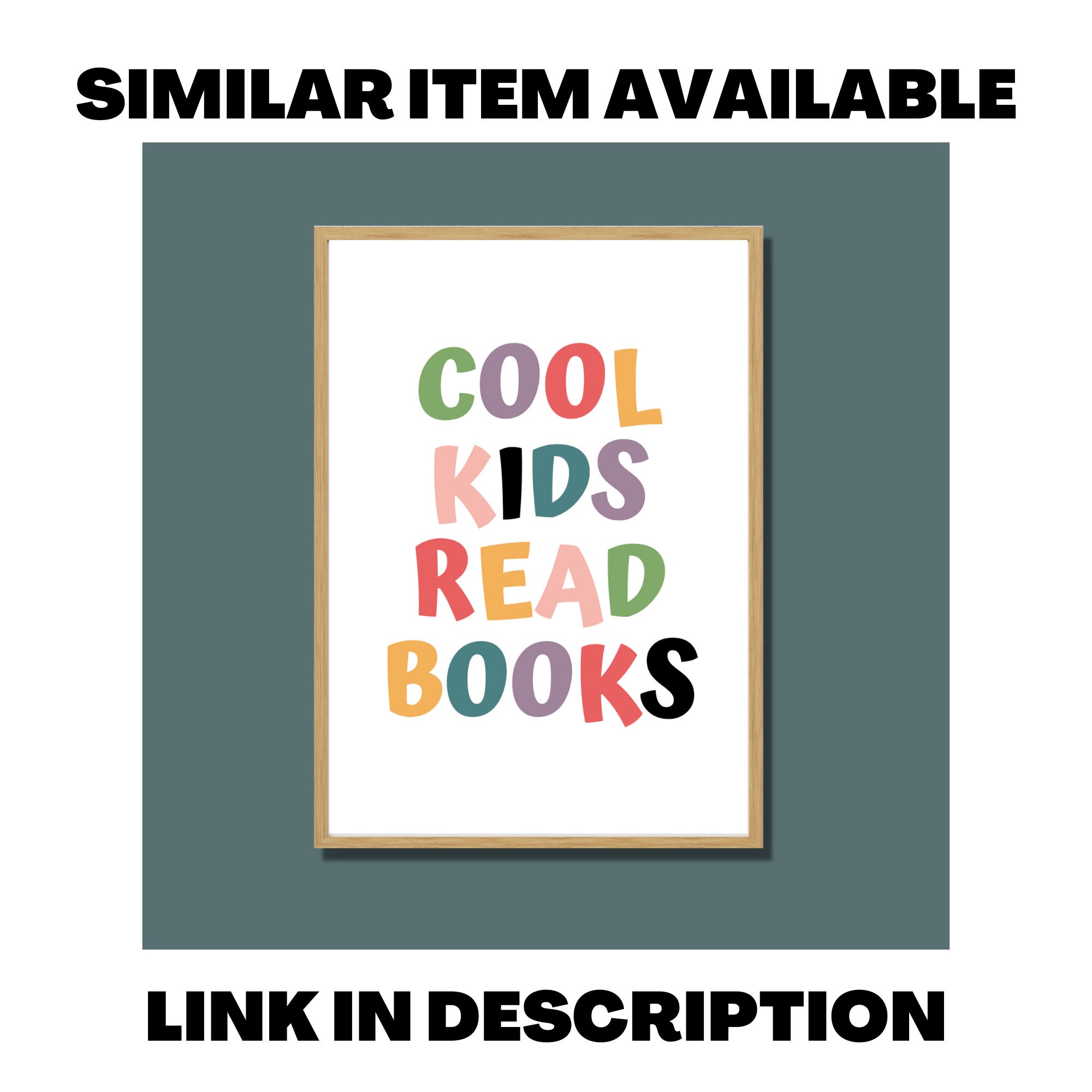 Read Books Printable, Kids Playroom Decor, Classroom Poster, Reading ...