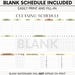 EDITABLE Adult Cleaning Schedule PRINTABLE Cleaning List Household ...