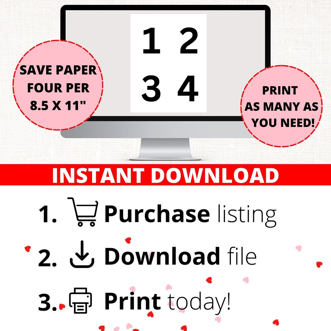 Printable Valentine Popcorn Tag, Valentine's Day Card, Kids School ...