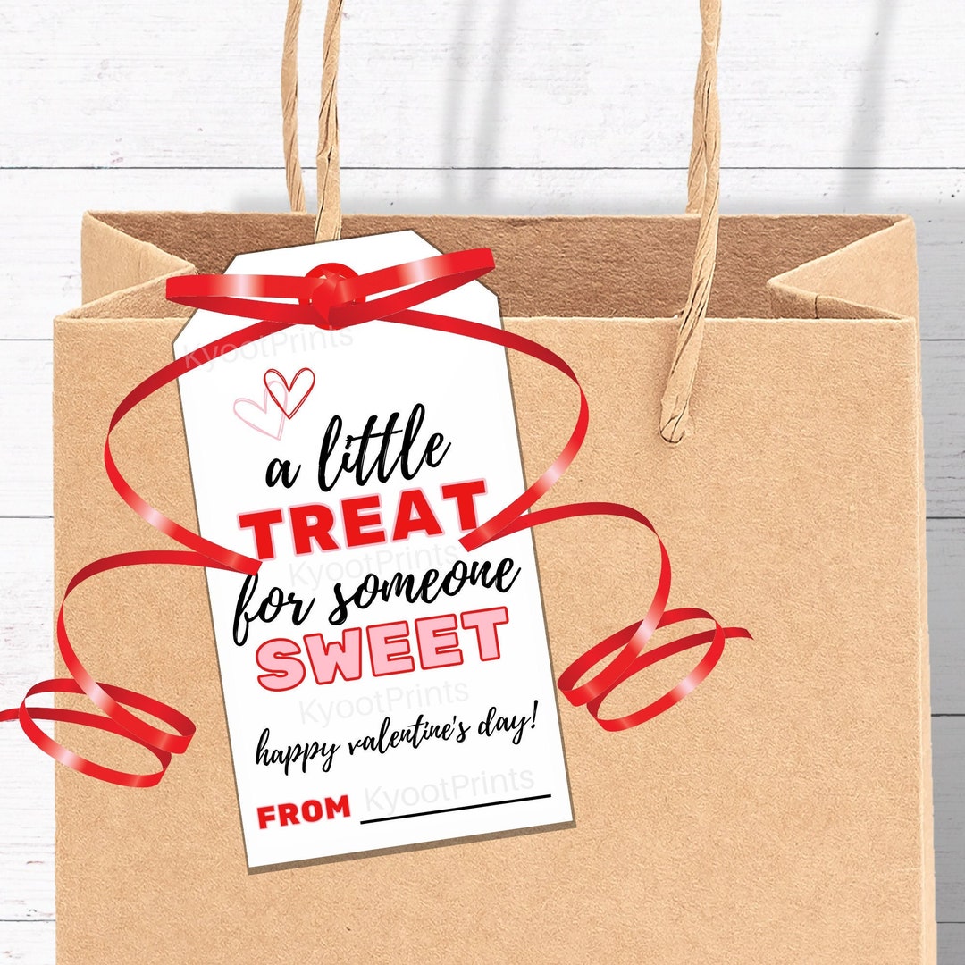 Valentines Day Tags for Kids Valentine's Day Tag Sweet Treat Valentine ...